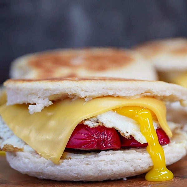 Bright Leaf Red Hot, Egg & Cheese Biscuit - Bright Leaf Hotdogs