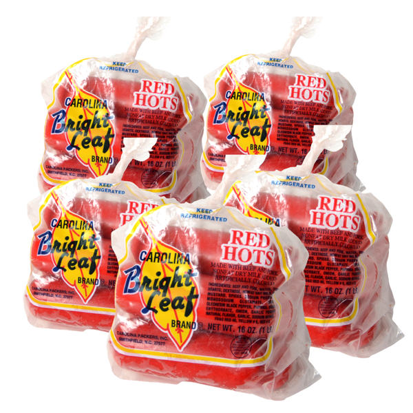 Bright Leaf Red Hots | Carolina Packers Inc - Bright Leaf Hotdogs